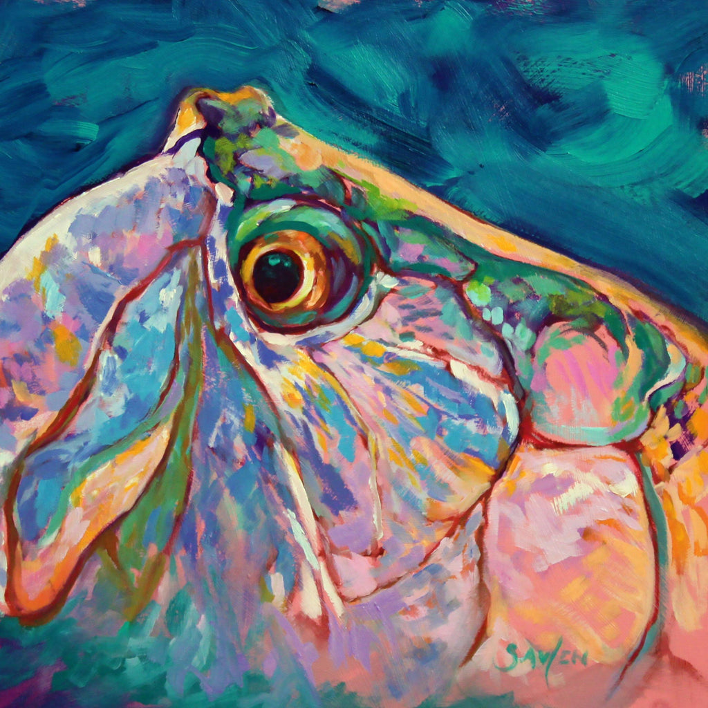 "Tarpon Colors" Original 12" x 12" Daily Painting