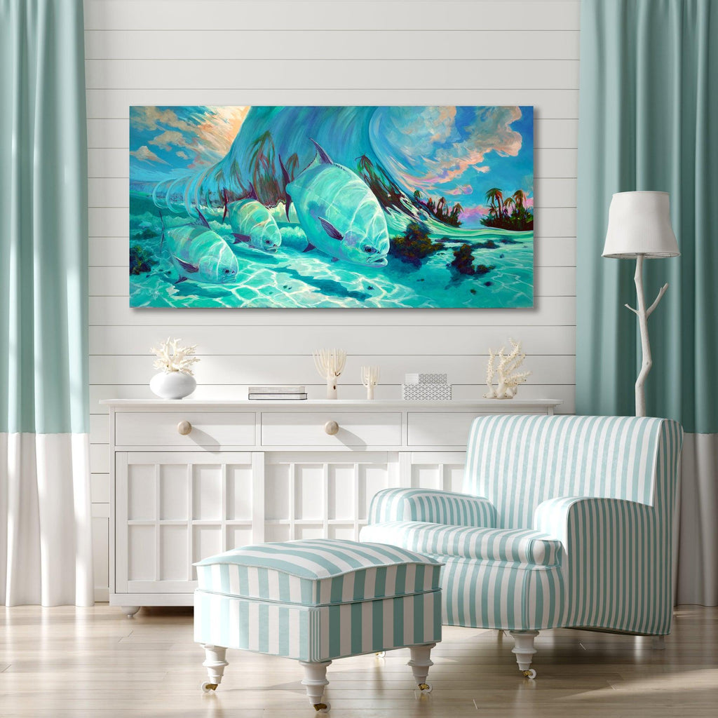 Twelve Year Permit Painting ~ 24" x 48" Limited Original Art